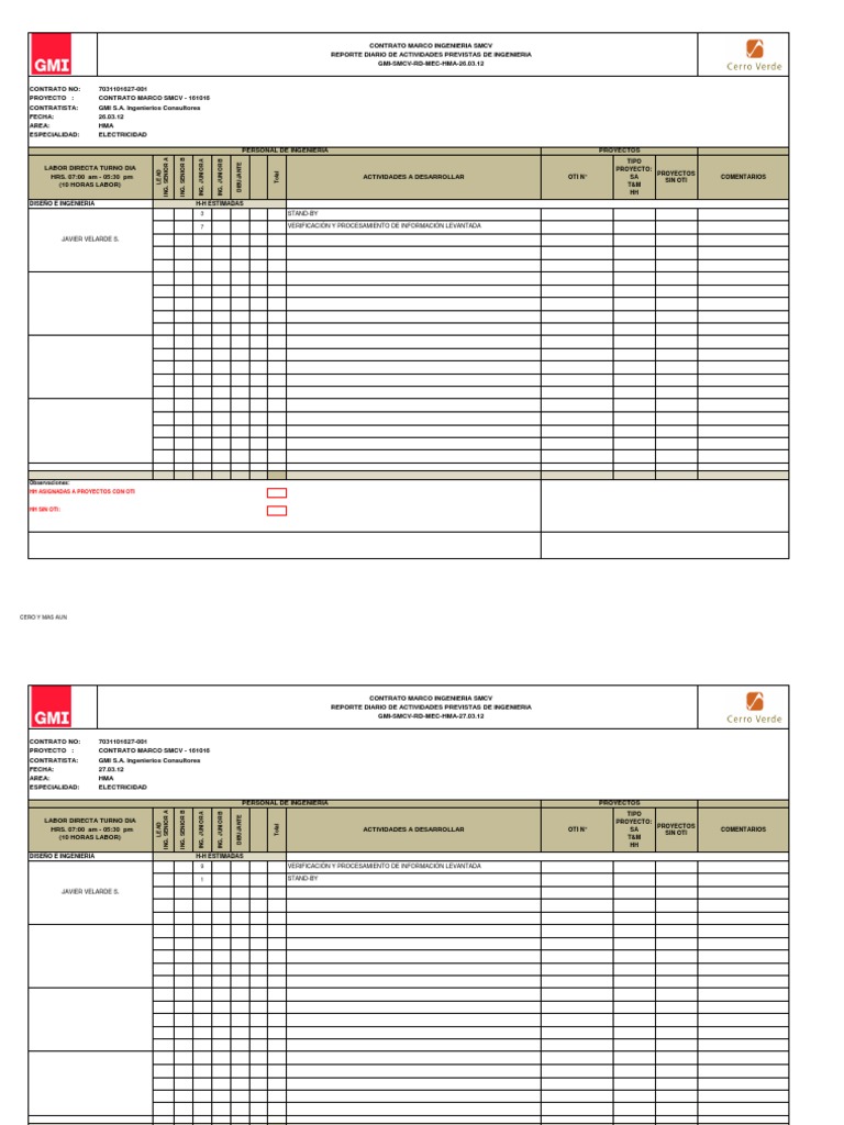 Formato Reporte Diario 26 270312