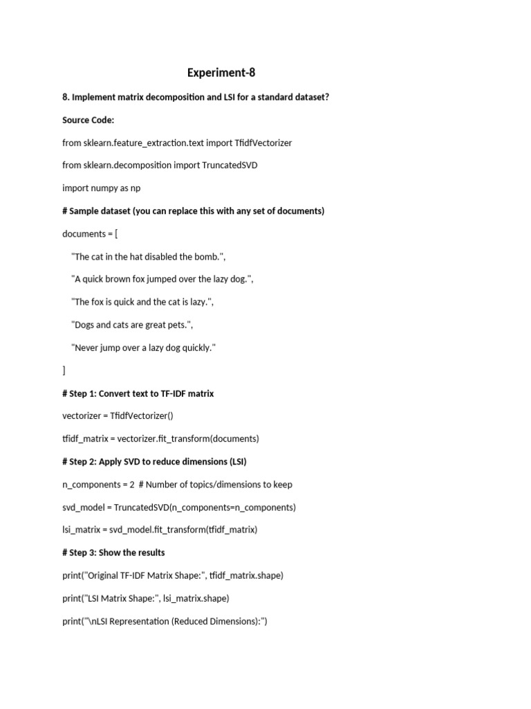 Experiment 8 | PDF