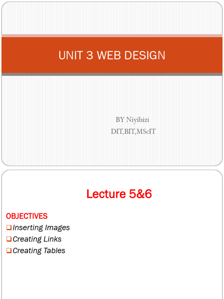 2. Unit 3 Web Design Lect5 6 - Copy | PDF | Hypertext | World Wide Web