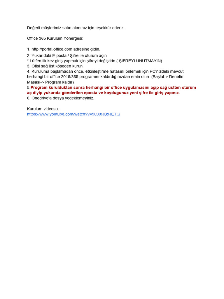 Office 365 Kuru Lum | PDF