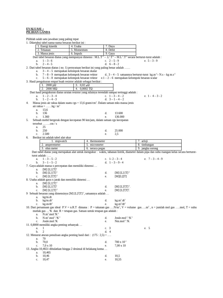 Tugas Ke 6 Fisika | PDF