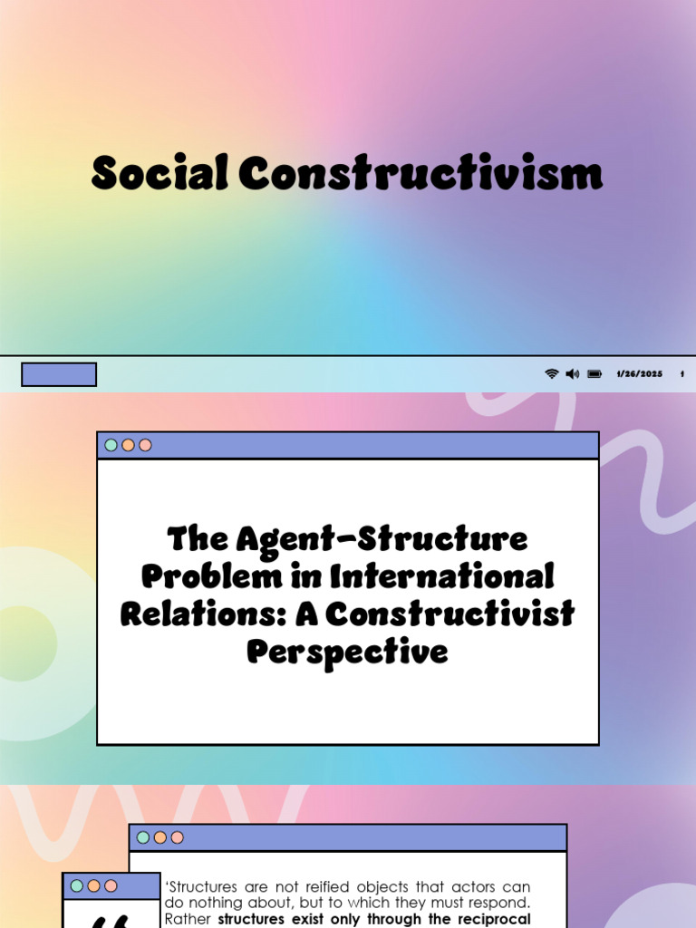 Chapter 9 - Tutorial Slides - Social Constructivism (Agent-Structure ...