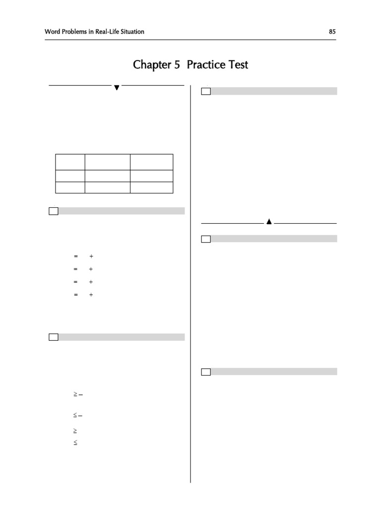 Real-Life Word Problems Practice Test | PDF | Speed