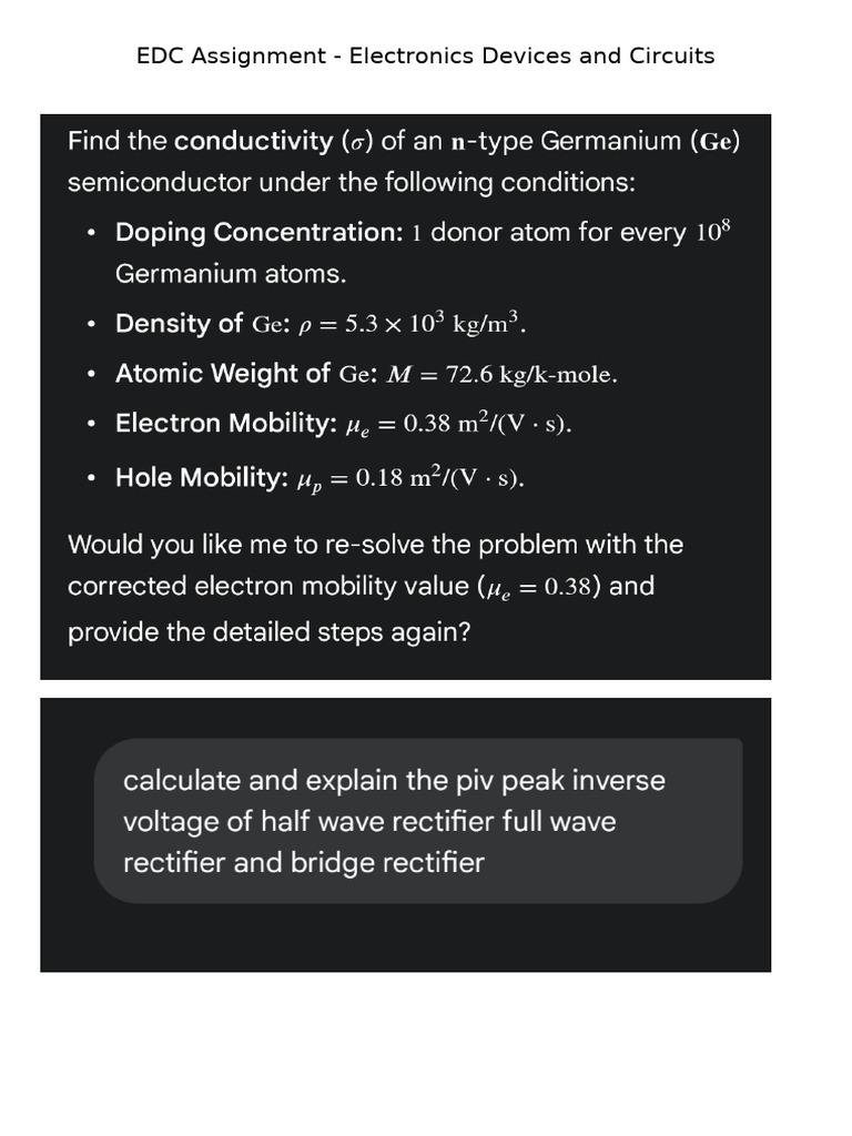 EDC Assignment Images | PDF