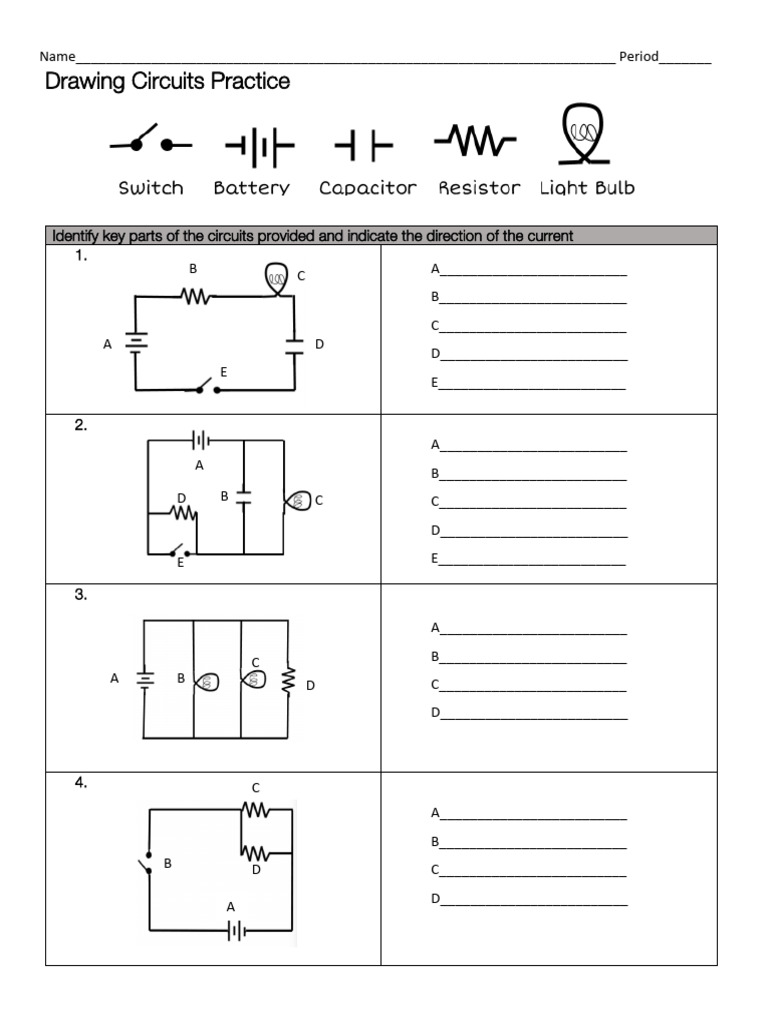 1.2.3 Drawing Circuits Practice Answers | PDF | Electrical Network ...