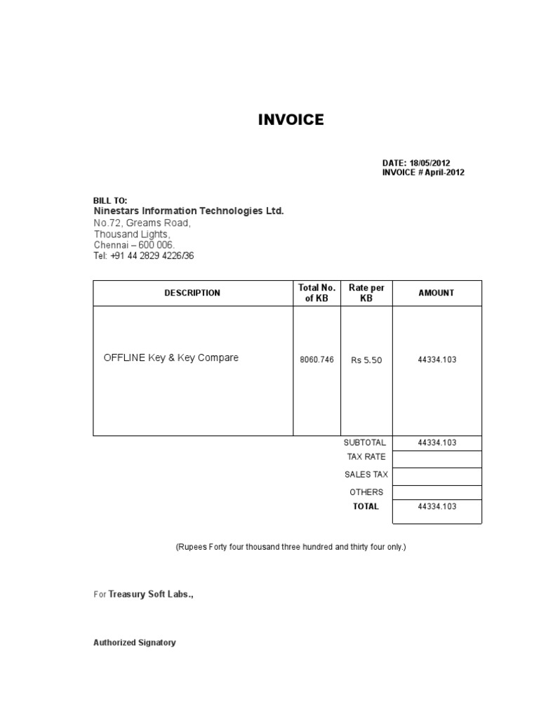 Inv - Template | PDF