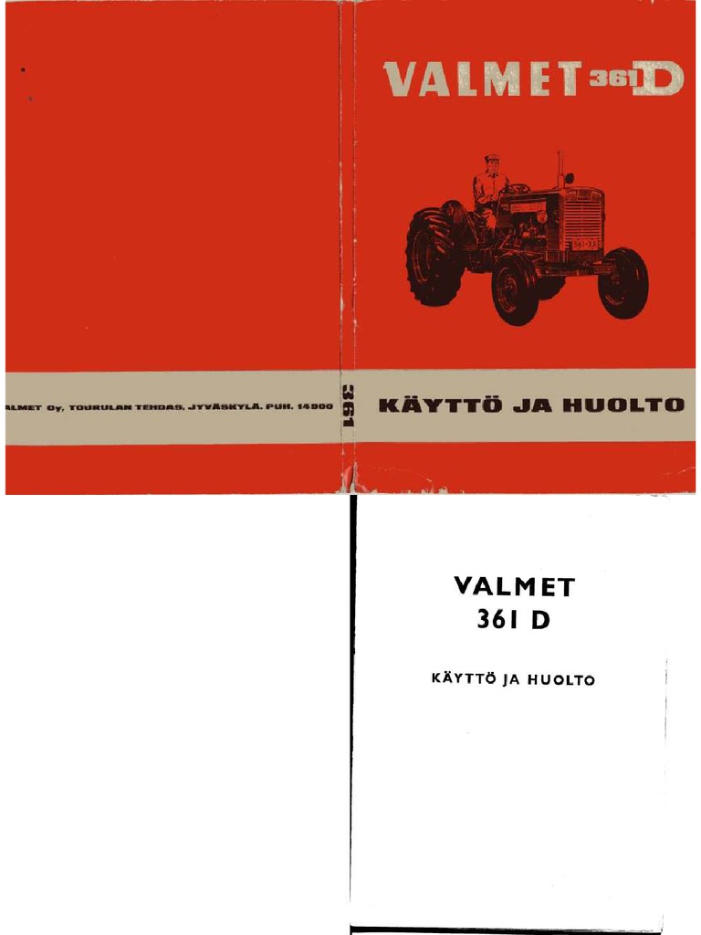 Valmet 361D Ohjekirja | PDF
