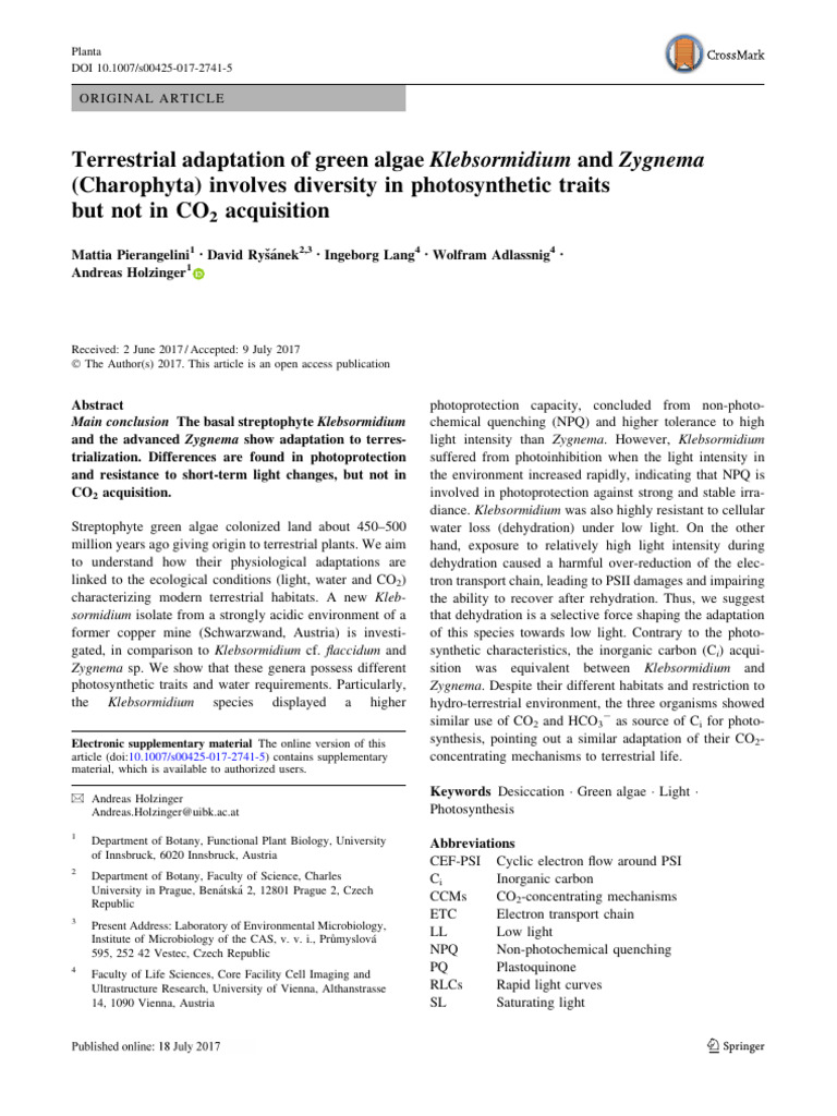Microalgae in Acidic Envirom 2017 | PDF | Polymerase Chain Reaction ...