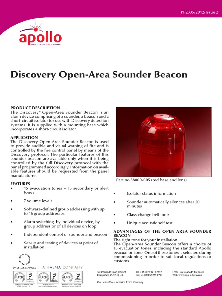 Discovery Open-Area Sounder Beacon | PDF | Electrical Engineering ...