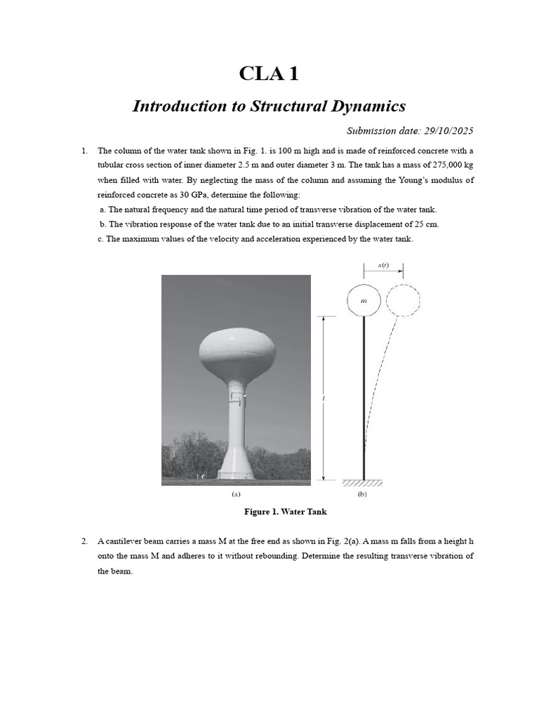 Introduction To Structural Dynamics CLA 1 | PDF | Damping | Gun