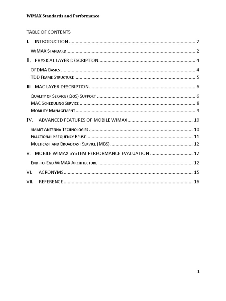 Wimax Standards and Performance: I Tandard | PDF | Wi Max | Orthogonal ...
