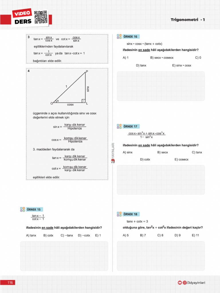 3D - AYT Matematik VDD 1 (2024) | PDF