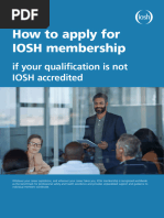 IOSH Blueprint: CPD and Membership Updates | PDF