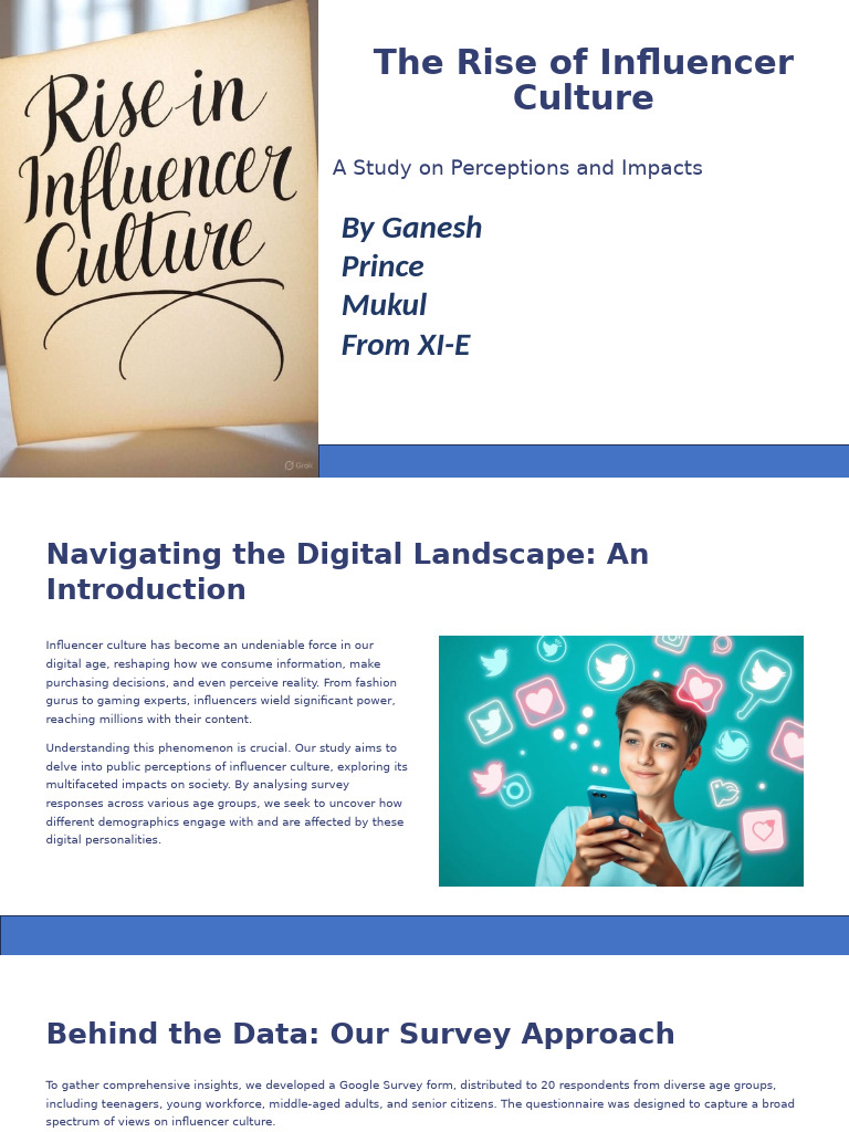 Influencer Culture: Societal Impacts Study | PDF | Social Media ...