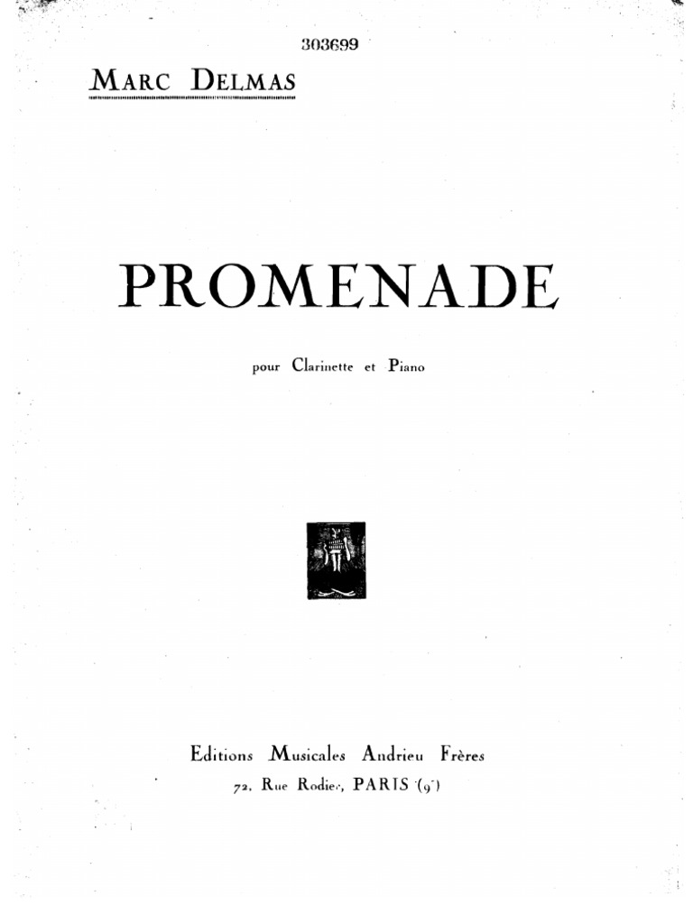Clarinet Promenade Delmas | PDF