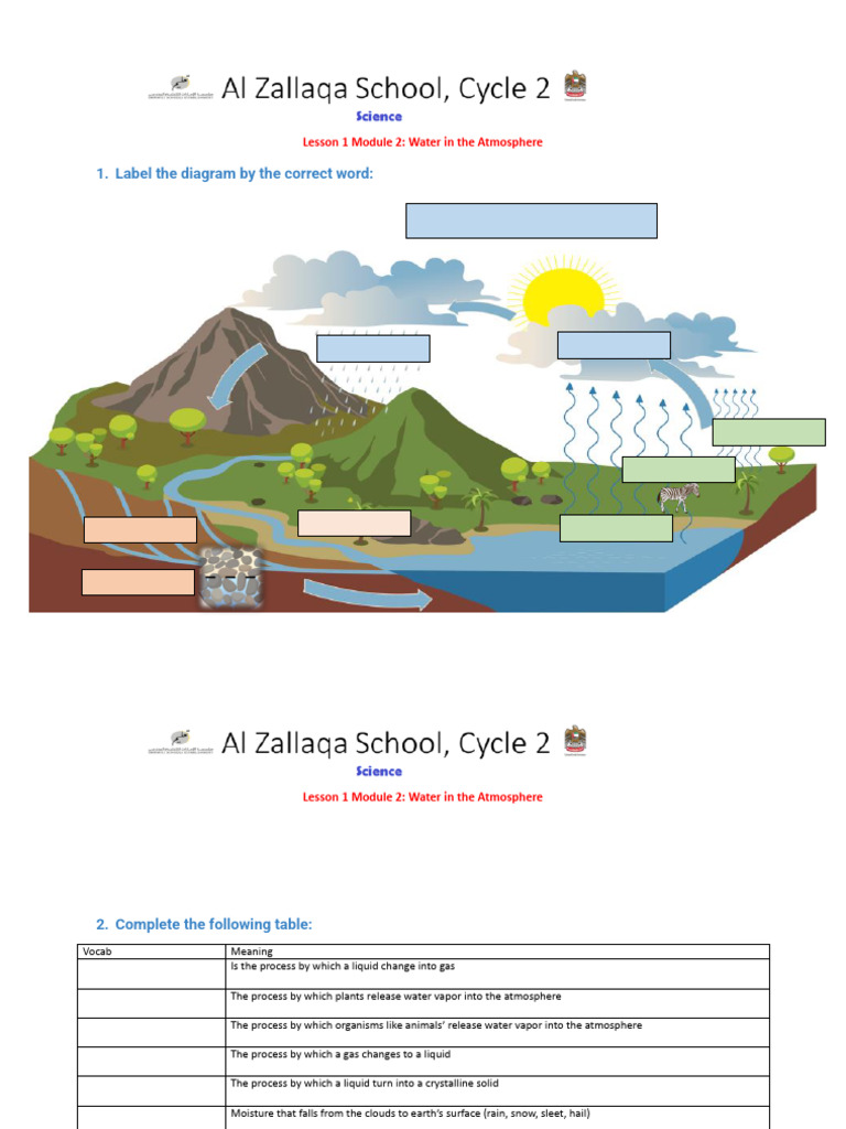 Water Cycle | PDF