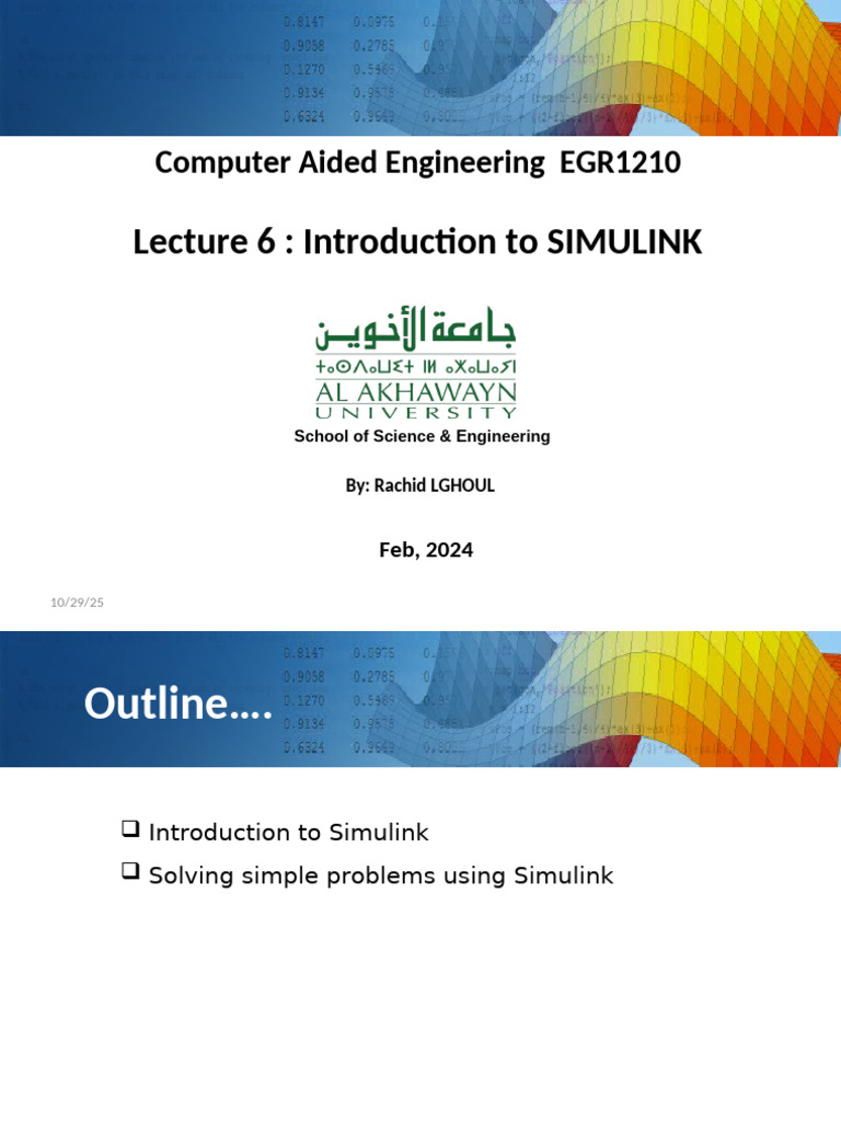 Introduction to Simulink Basics | PDF | Matlab | Parameter (Computer ...