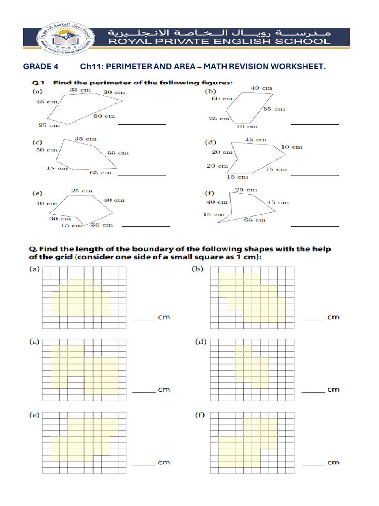 Perimeter and Area | PDF