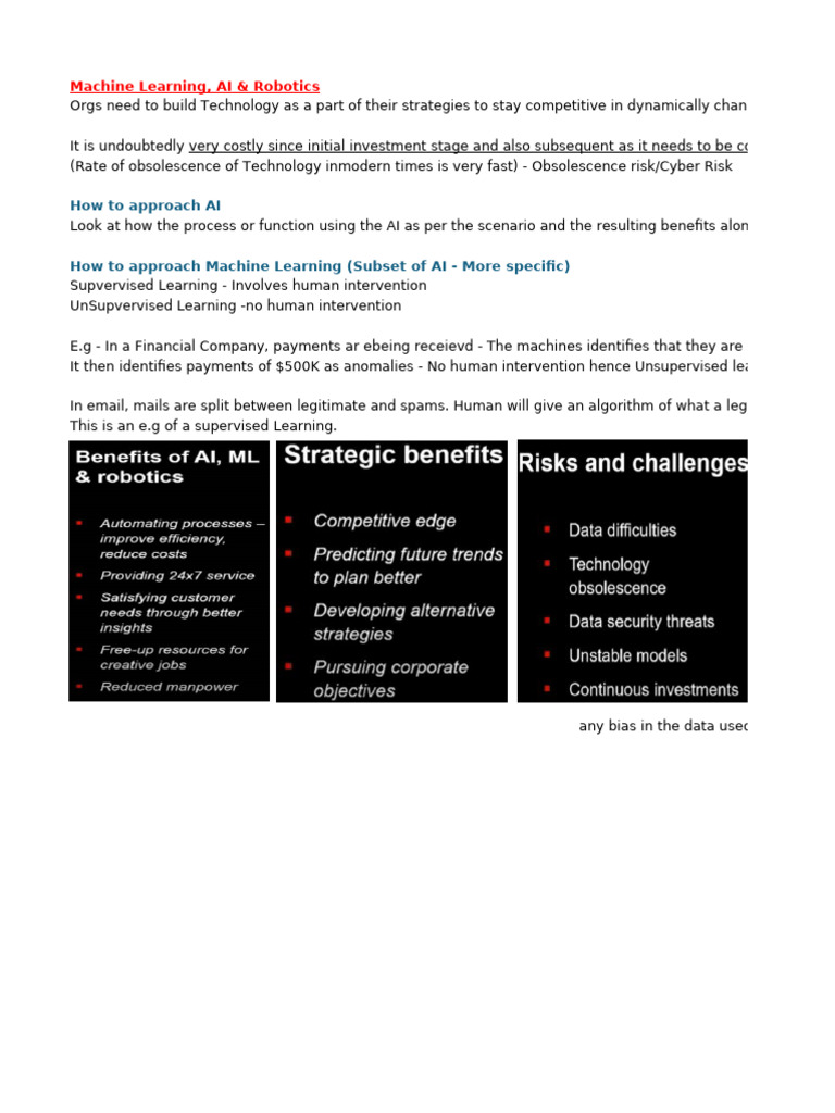 AI and Machine Learning Strategies | PDF
