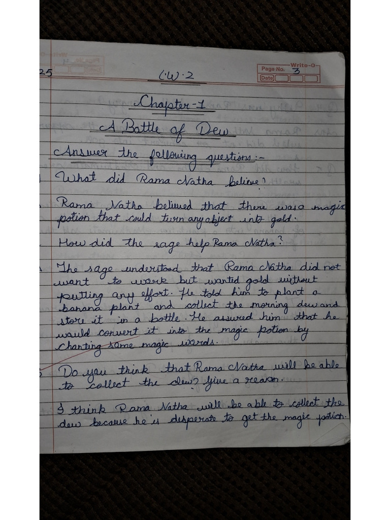 Class 6 Notebook Work New | PDF