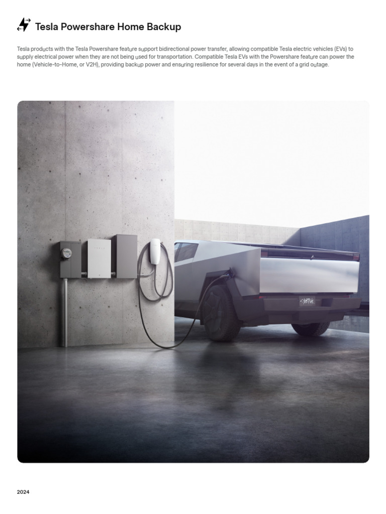 Tesla Powershare Home Backup Overview | PDF | Electrical Grid ...