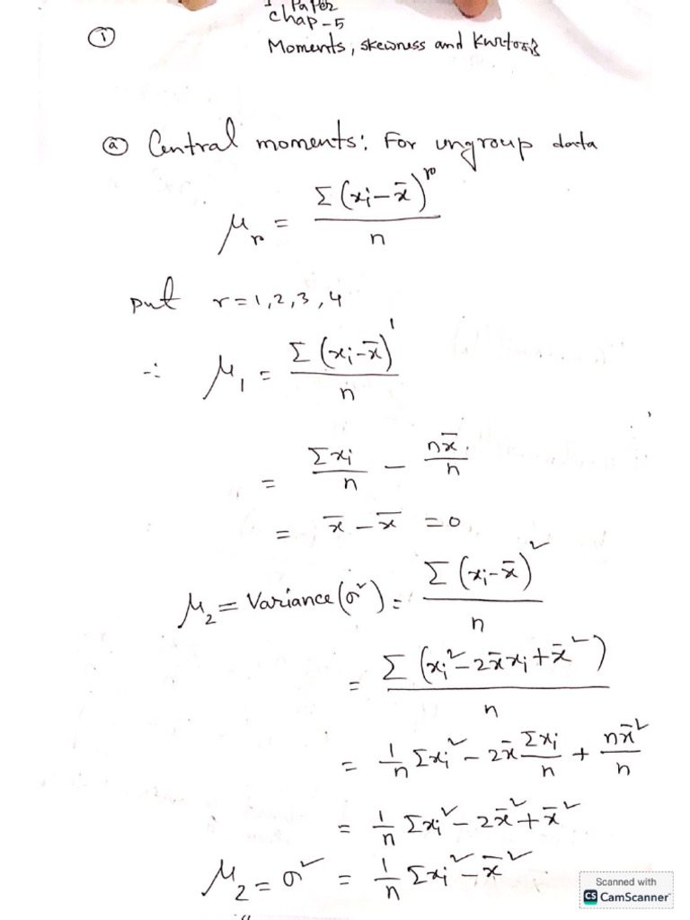 Stats 1st Paper CHP 5 Full | PDF