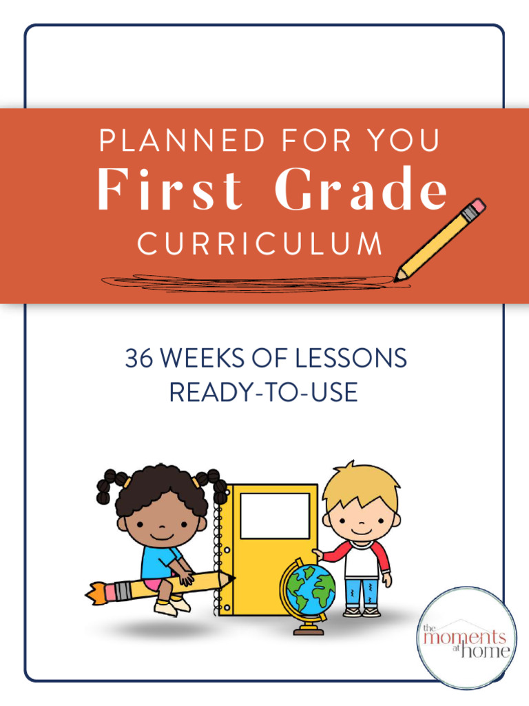 First Grade Full Year Curriculum by The Moments at Home | PDF | Word ...