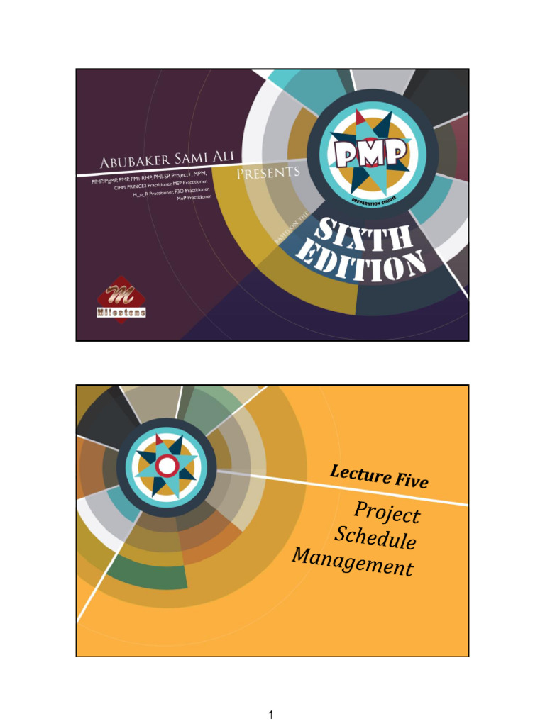 MS PMP Presentation5 Edition6 2018 Ver1 | PDF | Applied Mathematics
