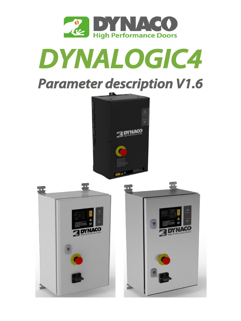 DYNALOGIC 4 Controller - V1.6 Parameter Description - EN | PDF | Parameter (Computer Programming ...