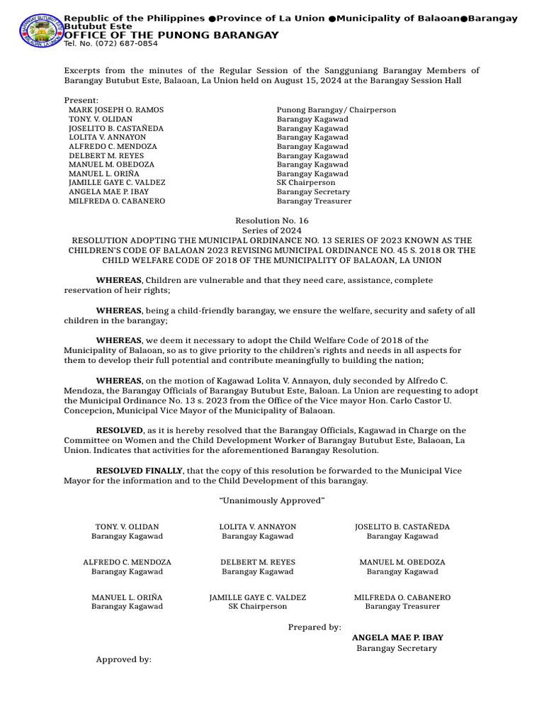 BCPC Reso Adopting | PDF