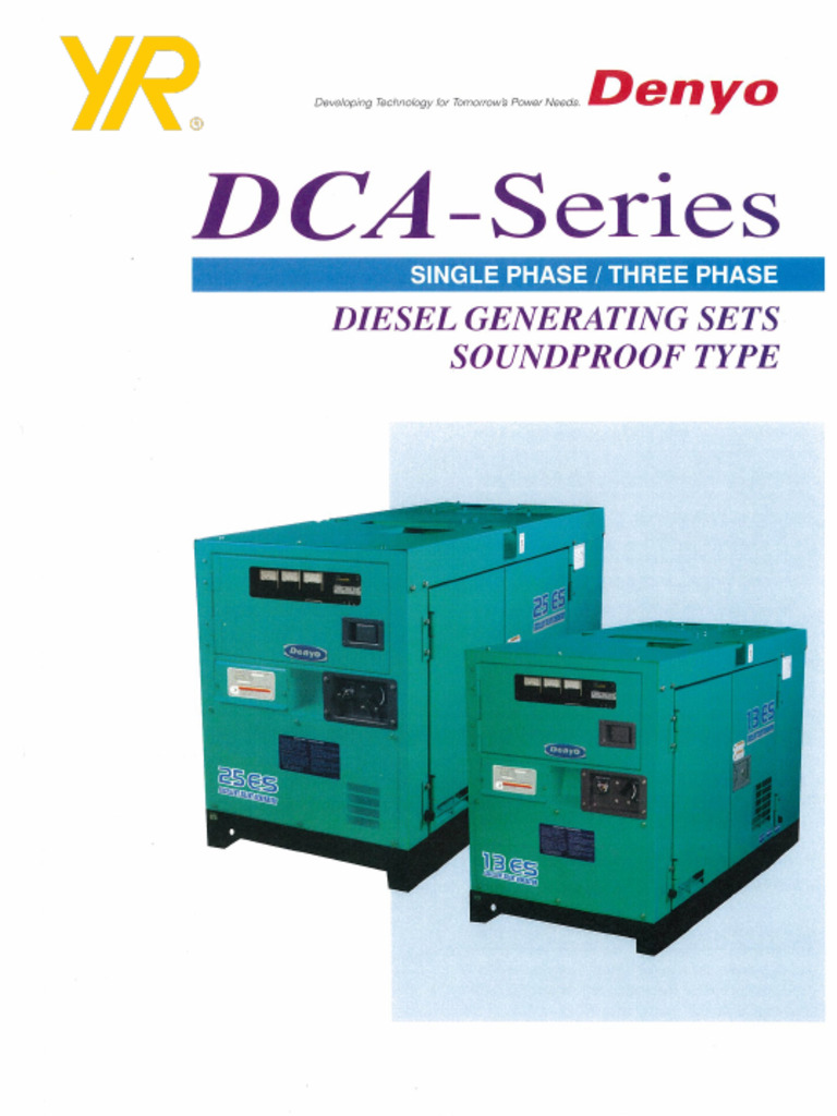 Denyo DCA DA Series Brochure | PDF