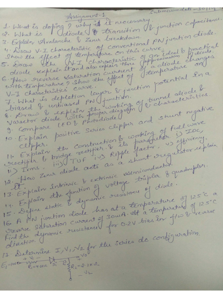 Electronics Assignment | PDF