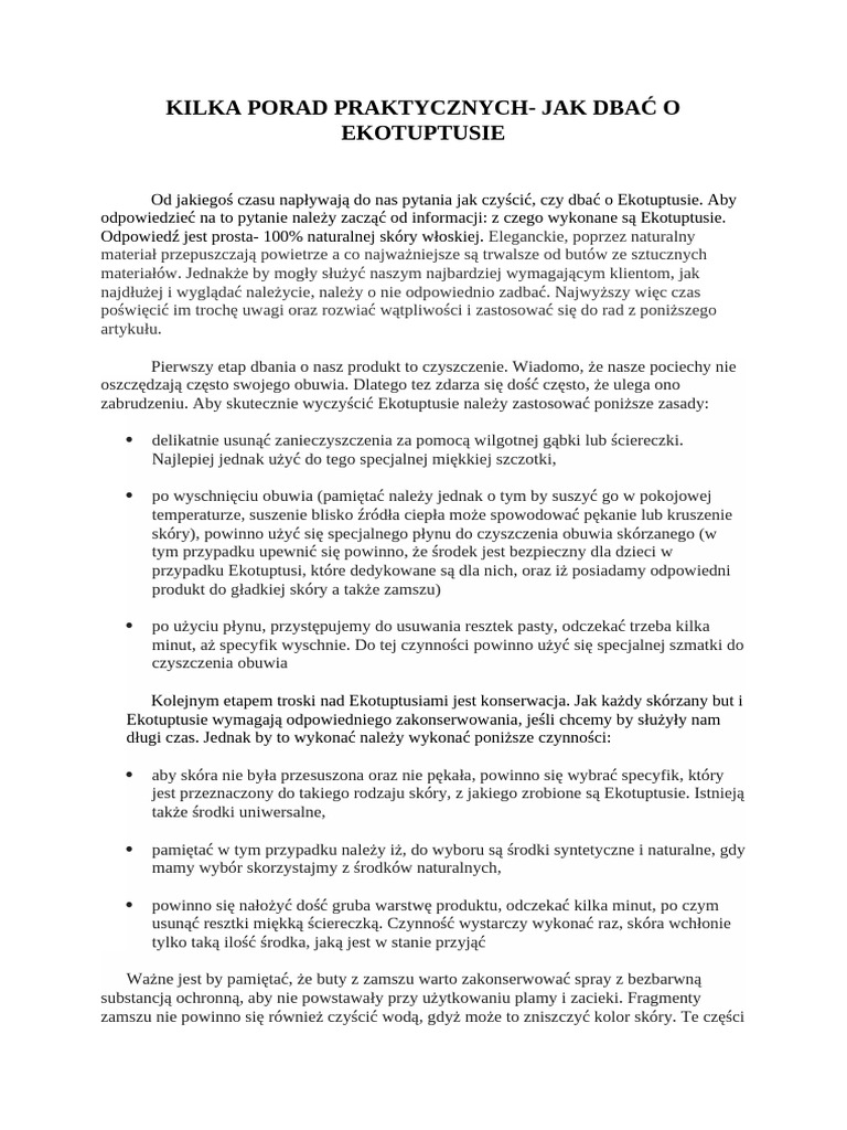 Kilka Porad Praktycznych | PDF