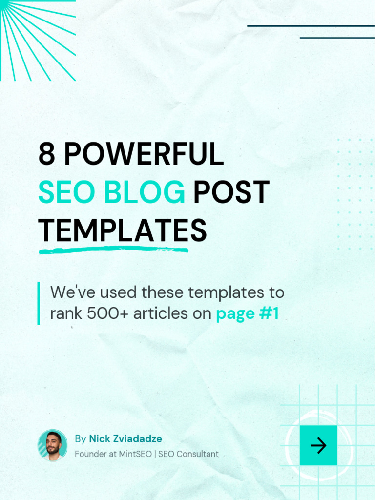 8 Powerful SEO Blog Post Templates | PDF | Search Engine Optimization ...