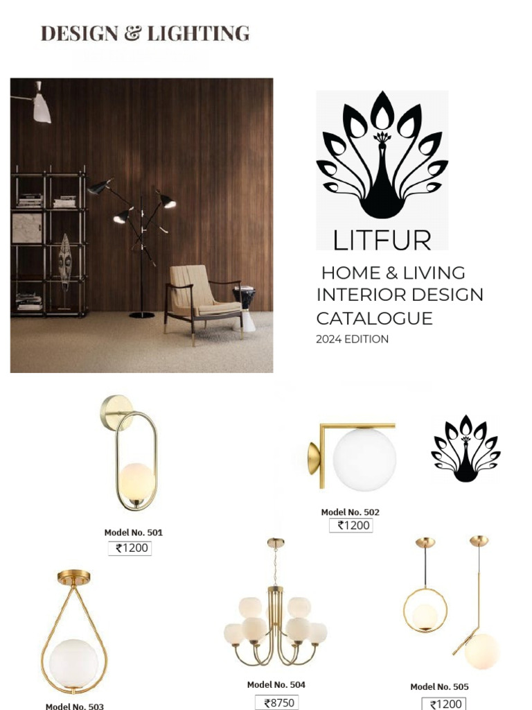 Modern Wall and Chandlier Lights Catlog 2024 PDF | PDF