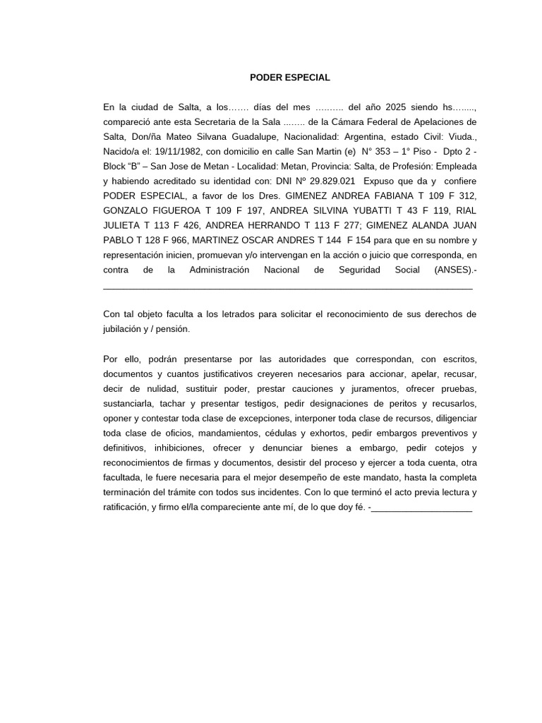 Poder Federal en Blanco | PDF