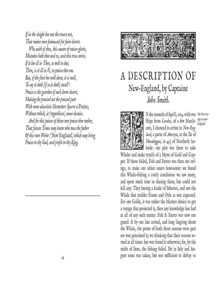 A Description of New England | PDF