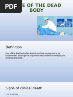 Post Mortem Care Procedures for Nurses | PDF | Death | Nursing