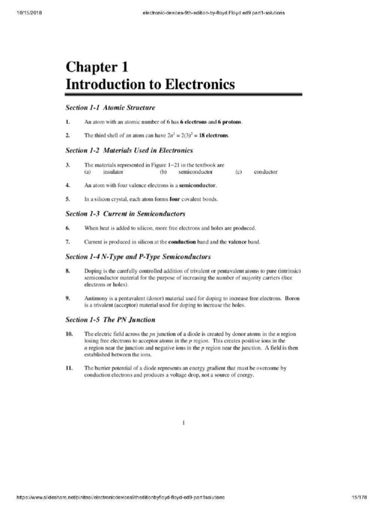 Solution Manual Floyd-9th Edition | PDF