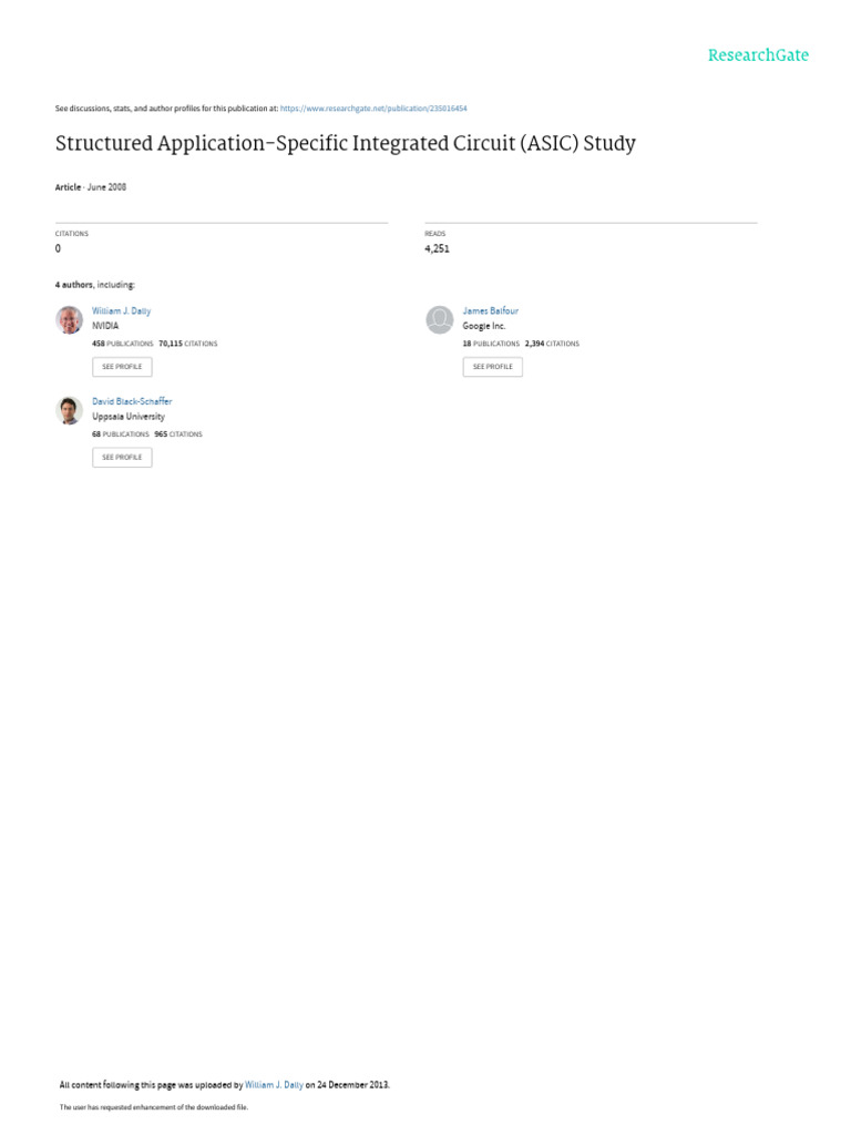 Structured Application-Specific Integrated Circuit | PDF ...