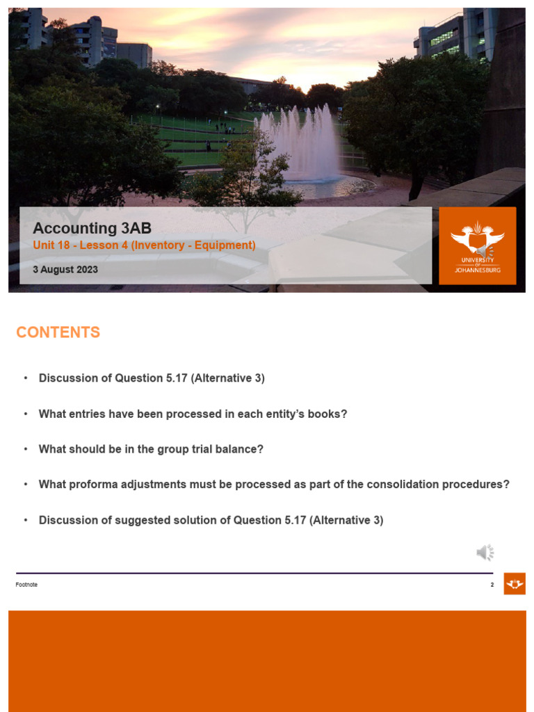 Unit 18 - Lesson 4 (Inventory - Equipment) | PDF | Debits And Credits ...