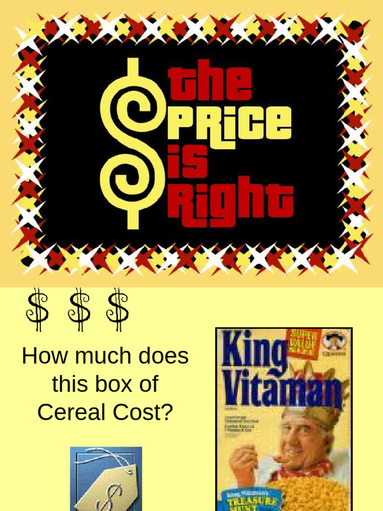 The Price Is Right Template | PDF