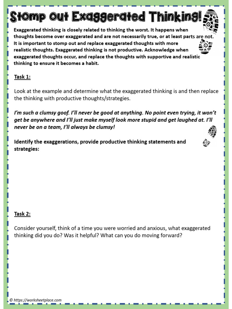 Overcoming Exaggerated Thinking Techniques | PDF