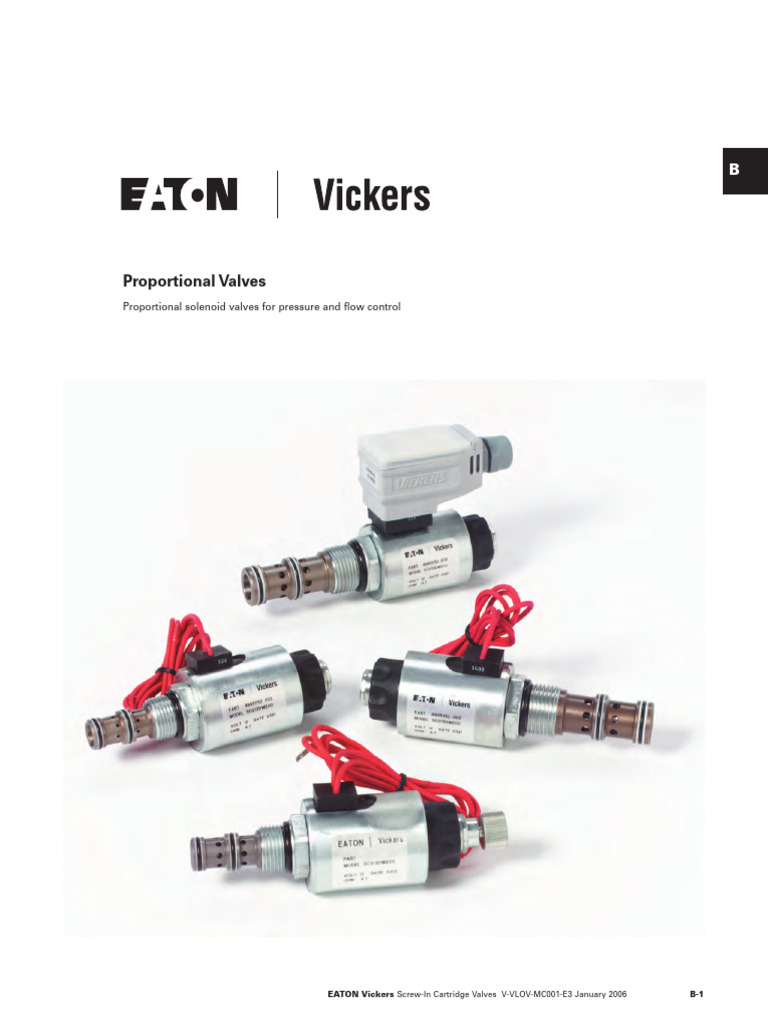 Eaton Vickers Proportional Valves Guide | PDF | Valve | Vacuum Tube