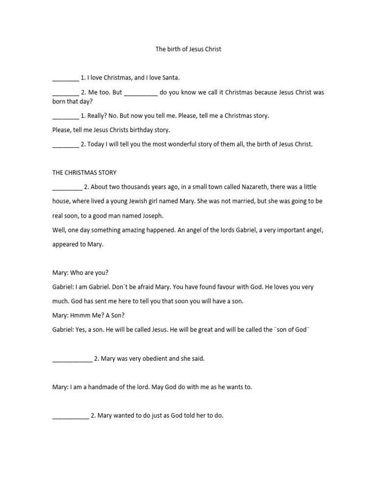 The Birth of Jesus Christ | PDF | Mary, Mother Of Jesus | Nativity Of Jesus
