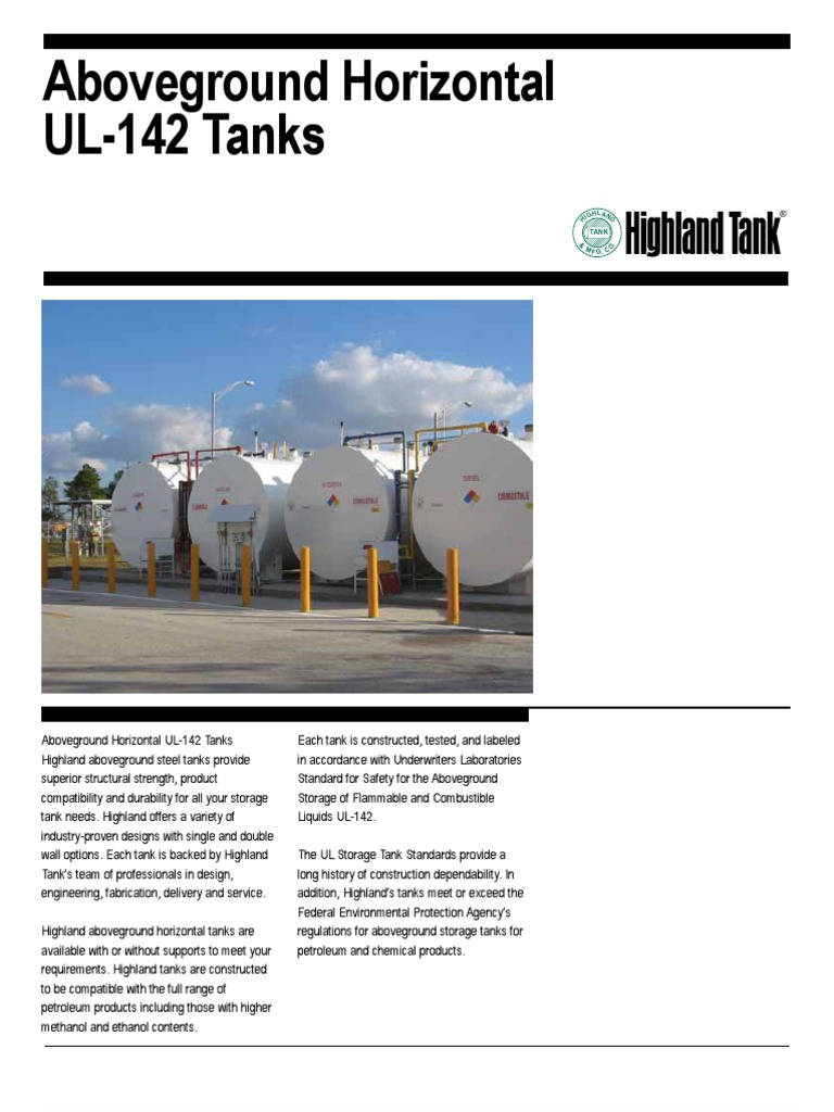 Norma Ul - 142 | Download Free PDF | Pipe (Fluid Conveyance) | Tanks