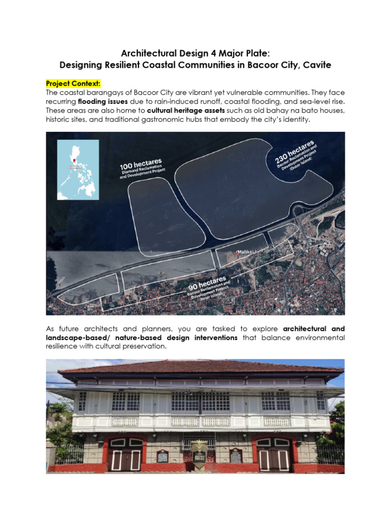 Resilient Coastal Design in Bacoor City | PDF | Environmental Design ...
