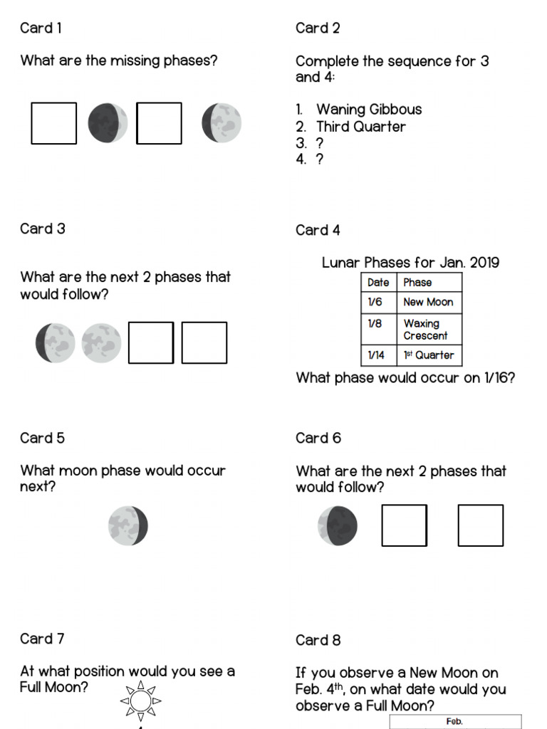 Moon Phases | PDF | Astronomy | Periodic Phenomena