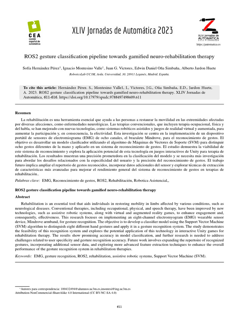 2023 Hernandez Perez Sofia ROS2 Gesture Classification Pipeline | PDF ...