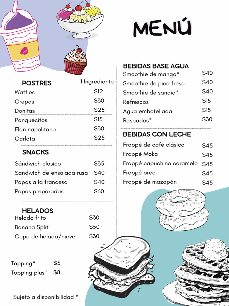 Menu Abita | PDF